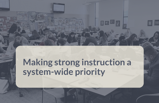Case Study: Making strong instruction a system-wide priority